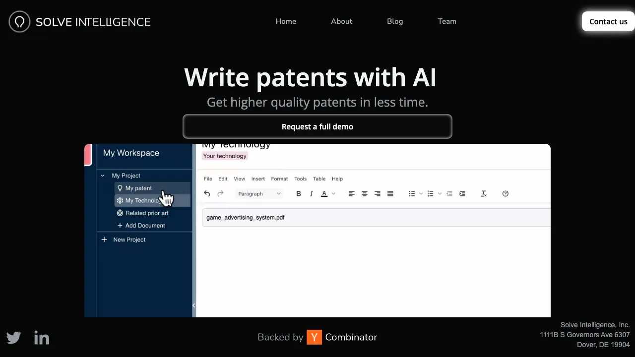 Solve Intelligence - BestofAI